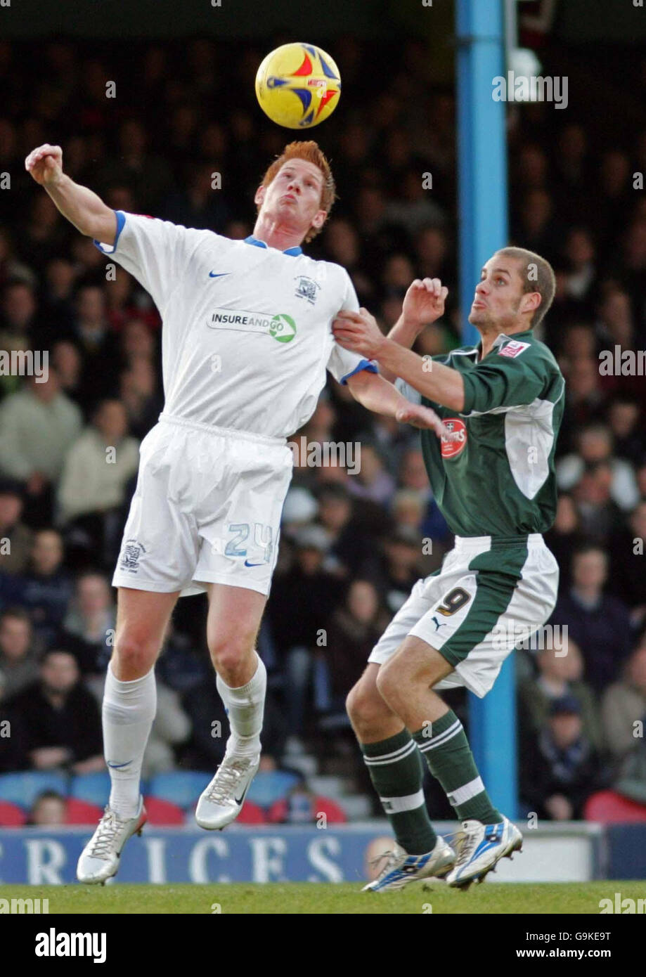 Southend's Matt Harrold and Plymouth's Marcel Seip during the Coca-Cola ...