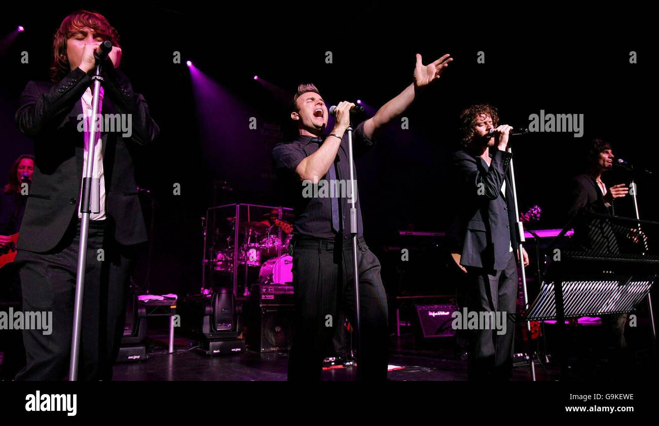 Take That in session for BBC Radio 2 at the Abbey Road Studios in north ...