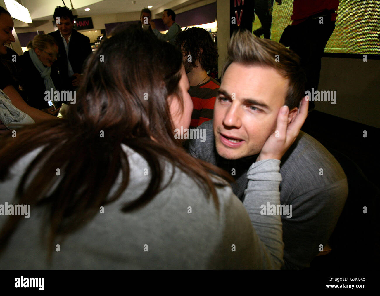 Take That Signing Session Stock Photo - Alamy
