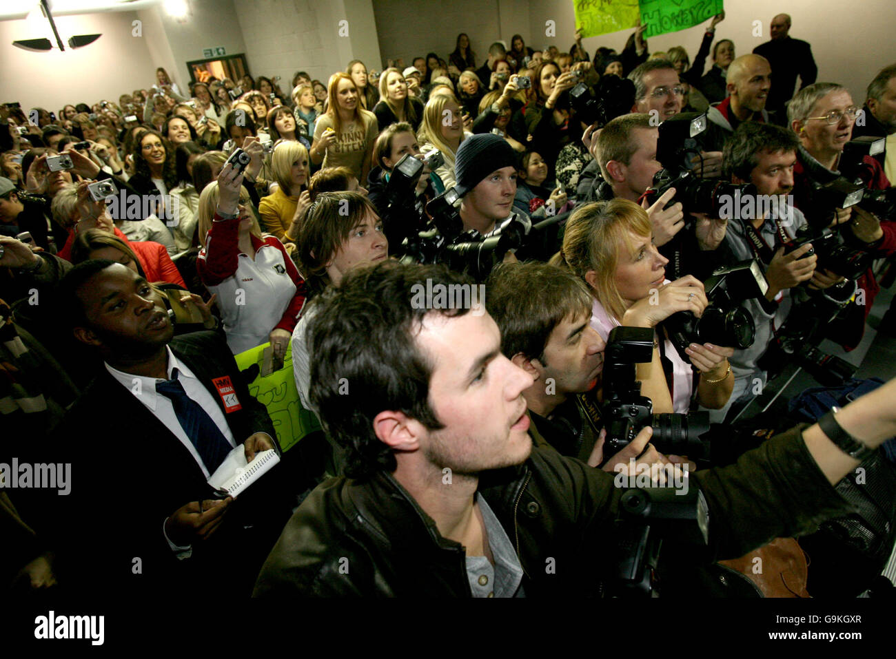 Take That Signing Session Stock Photo - Alamy