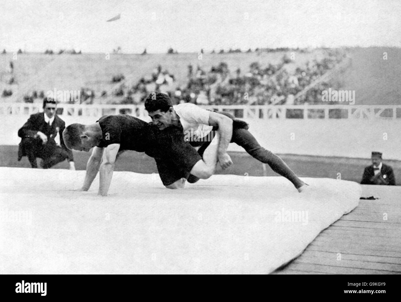 Olympic games wrestling Black and White Stock Photos & Images - Alamy