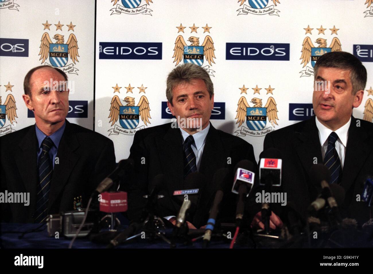 Soccer - Manchester City Press Conference. L-R: Manchester City ...