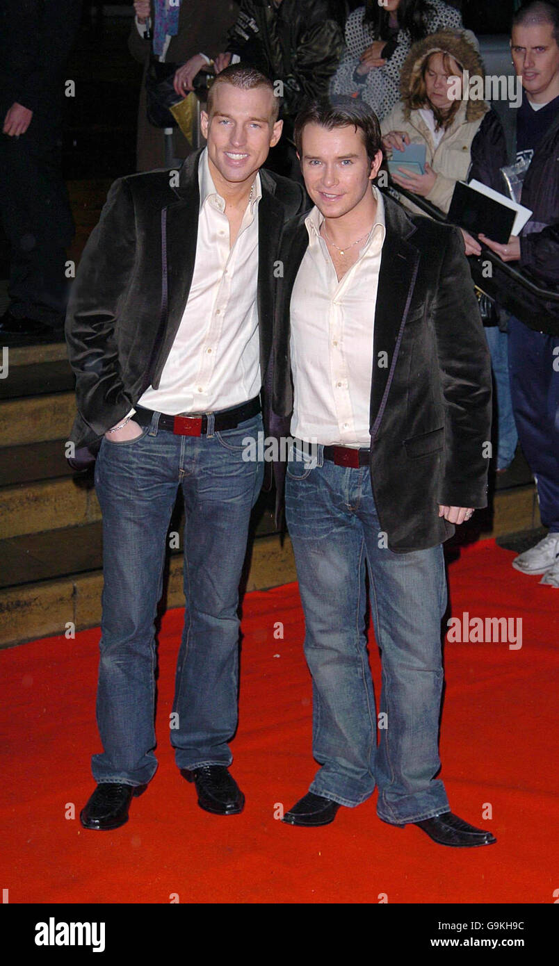 Stephen Gately and partner Andrew arrive for the Emeralds & Ivy Ball in ...