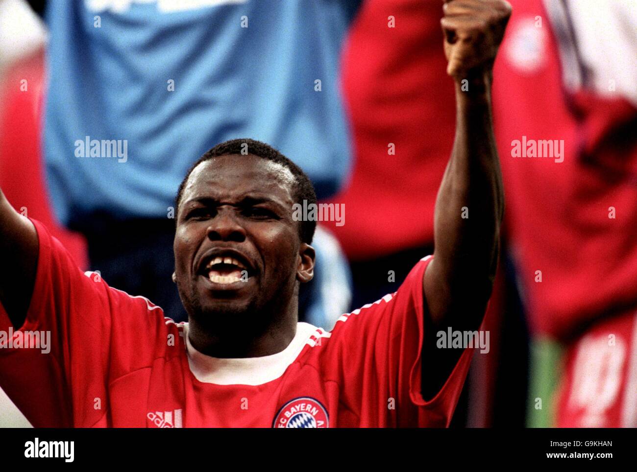 Munichs samuel kuffour celebrates his side being crowned european ...