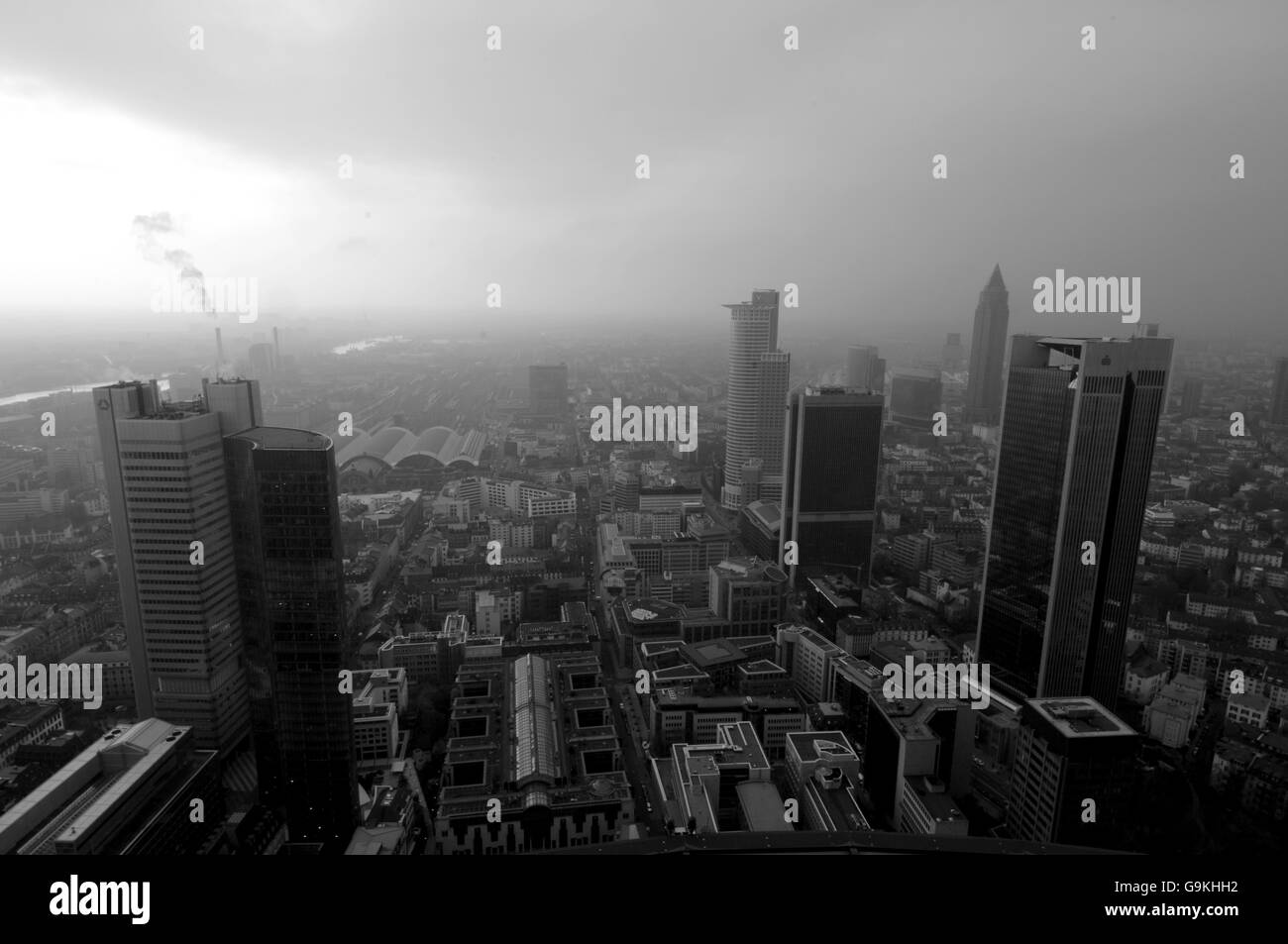 Frankfurt - City Views. View of Frankfurt from Main Tower Stock Photo ...