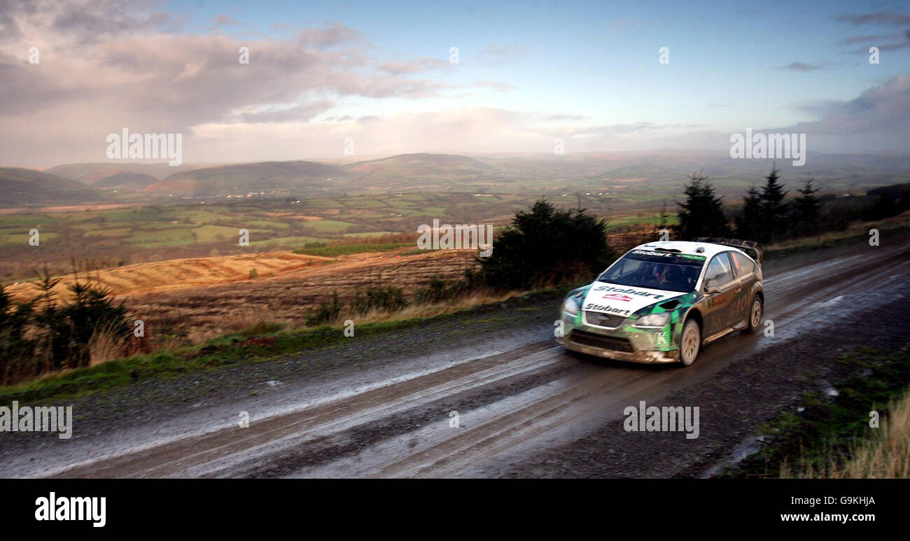 Great Britain's Matthew Wilson in his Ford Focus on the Epynt Special ...
