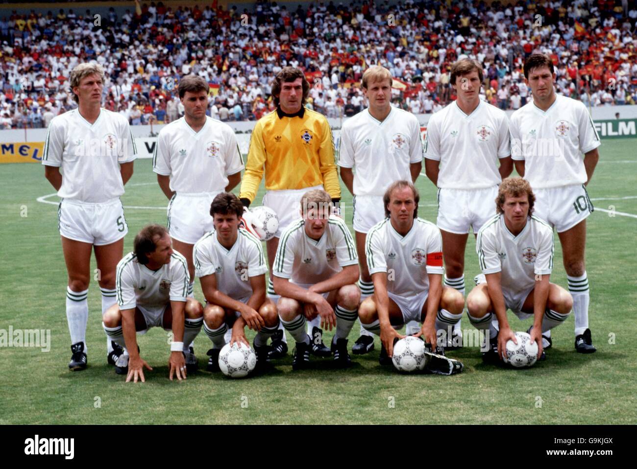 Soccer - World Cup Mexico 86 - Group D - Spain v Northern Ireland Stock ...