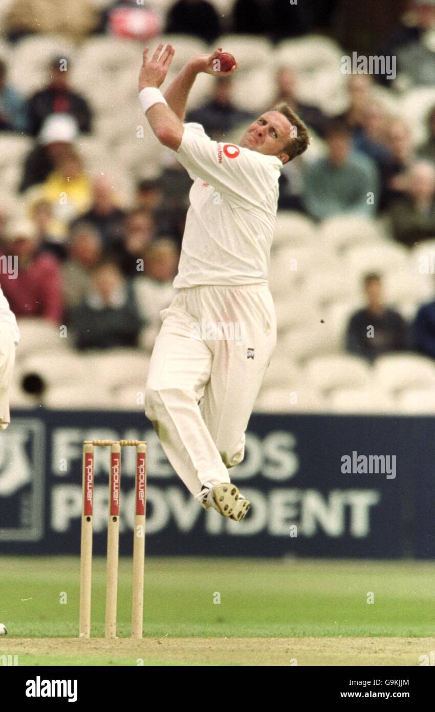 Englands dominic cork in action against pakistan hi-res stock ...