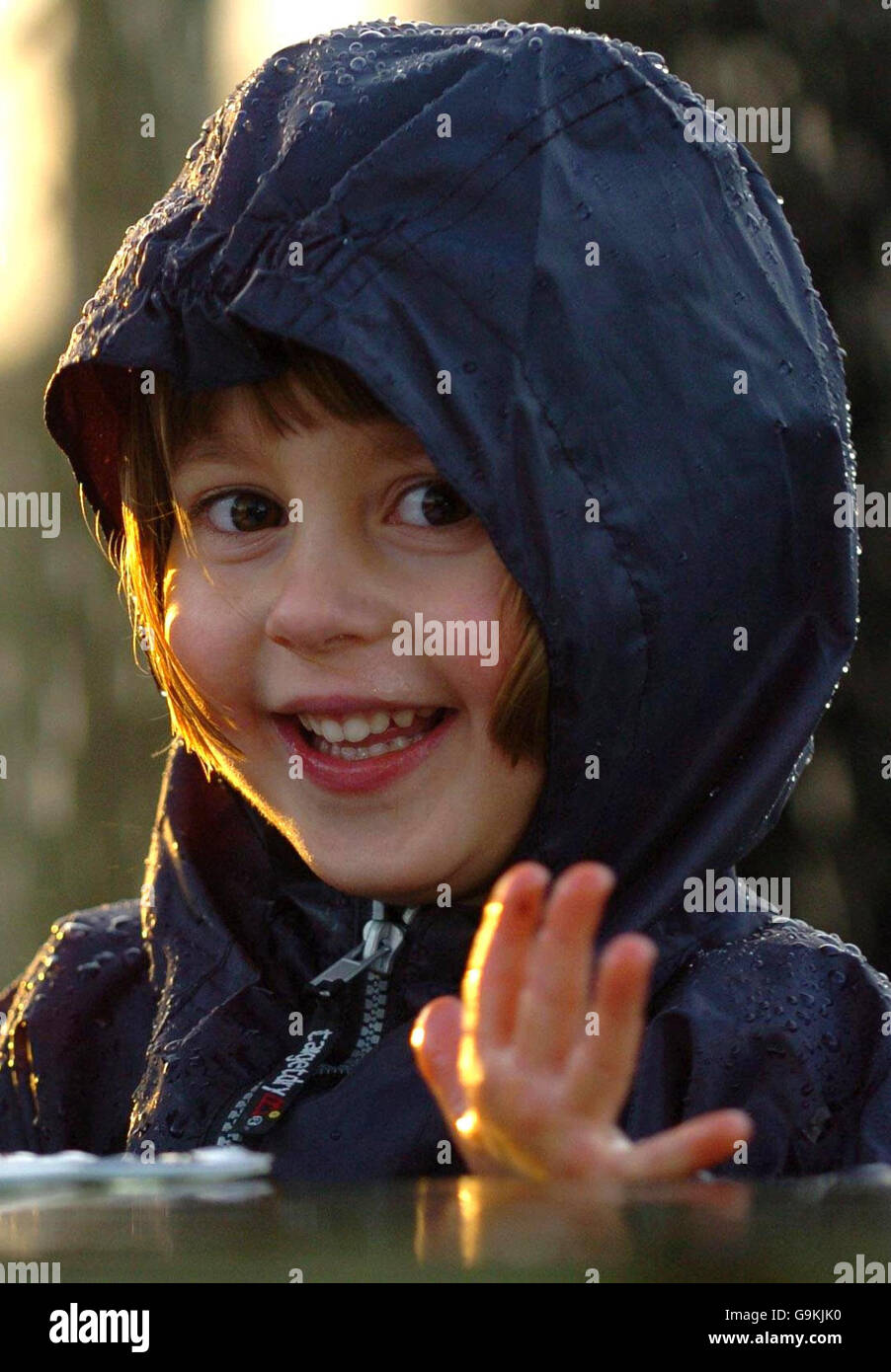 Nina Dahl, 4, from Pott Row First School, Pott Row, Norfolk, enjoys a ...