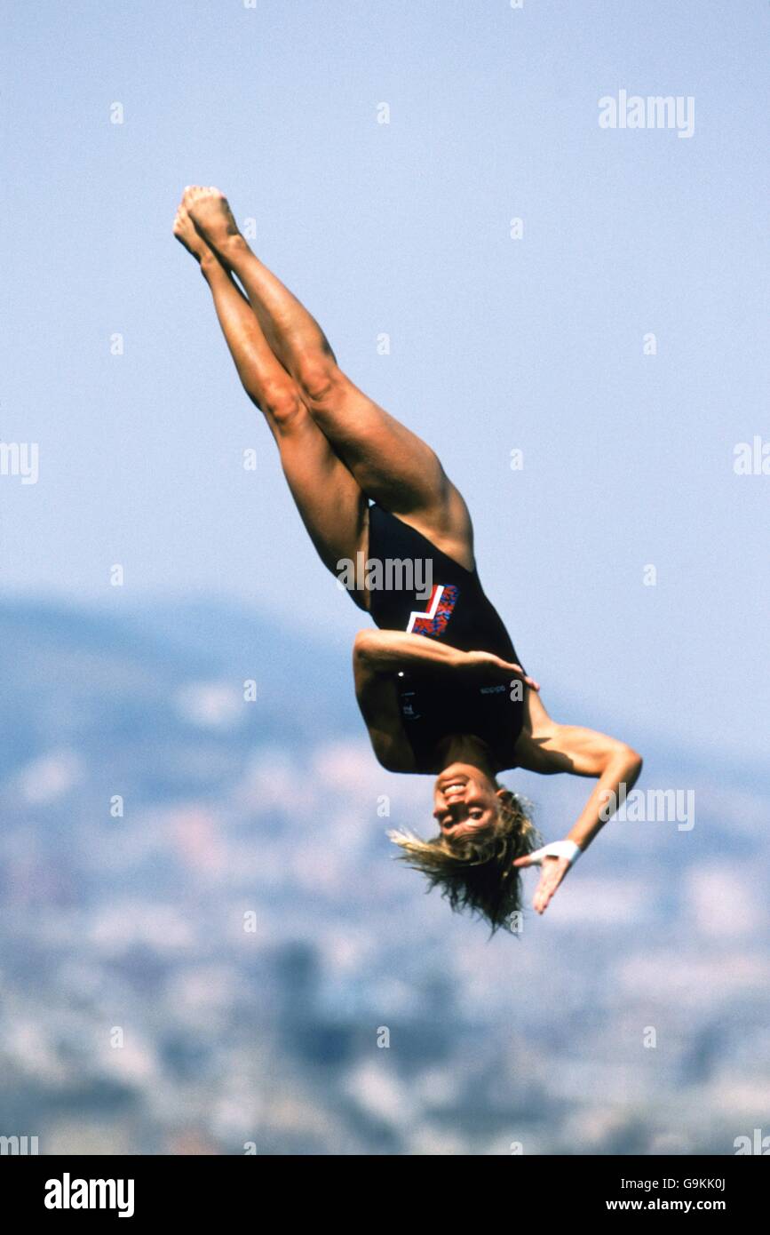 BARCELONA OLYMPICS DIVING. LESLEY WARD GBR Stock Photo - Alamy