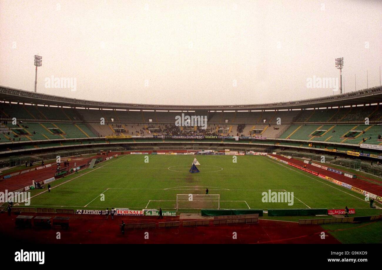 A general view of the Marc'Antonio Bentegodi stadium, home of Verona ...