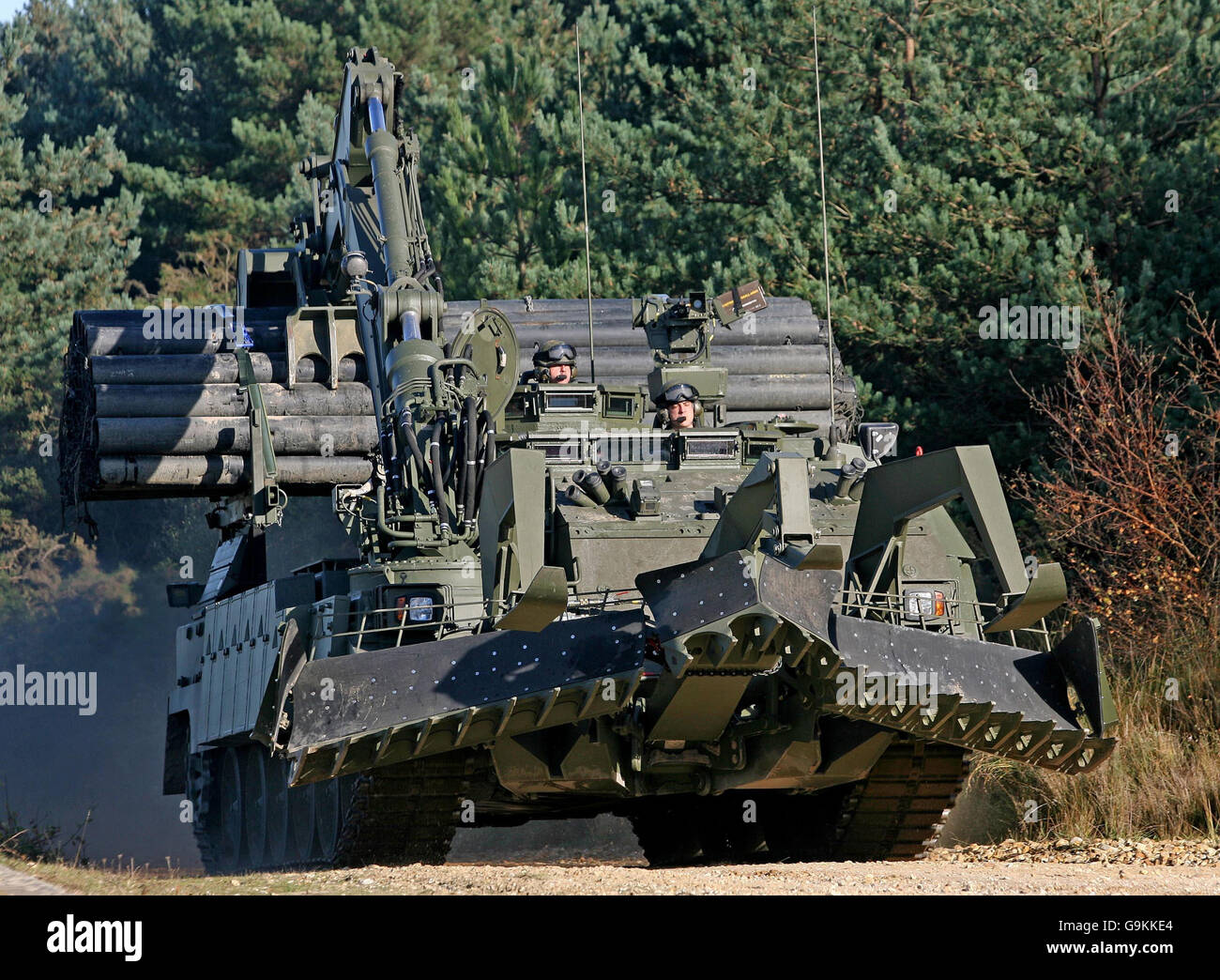 The Army's new heavily armoured engineer tank Trojan at Bovington ...