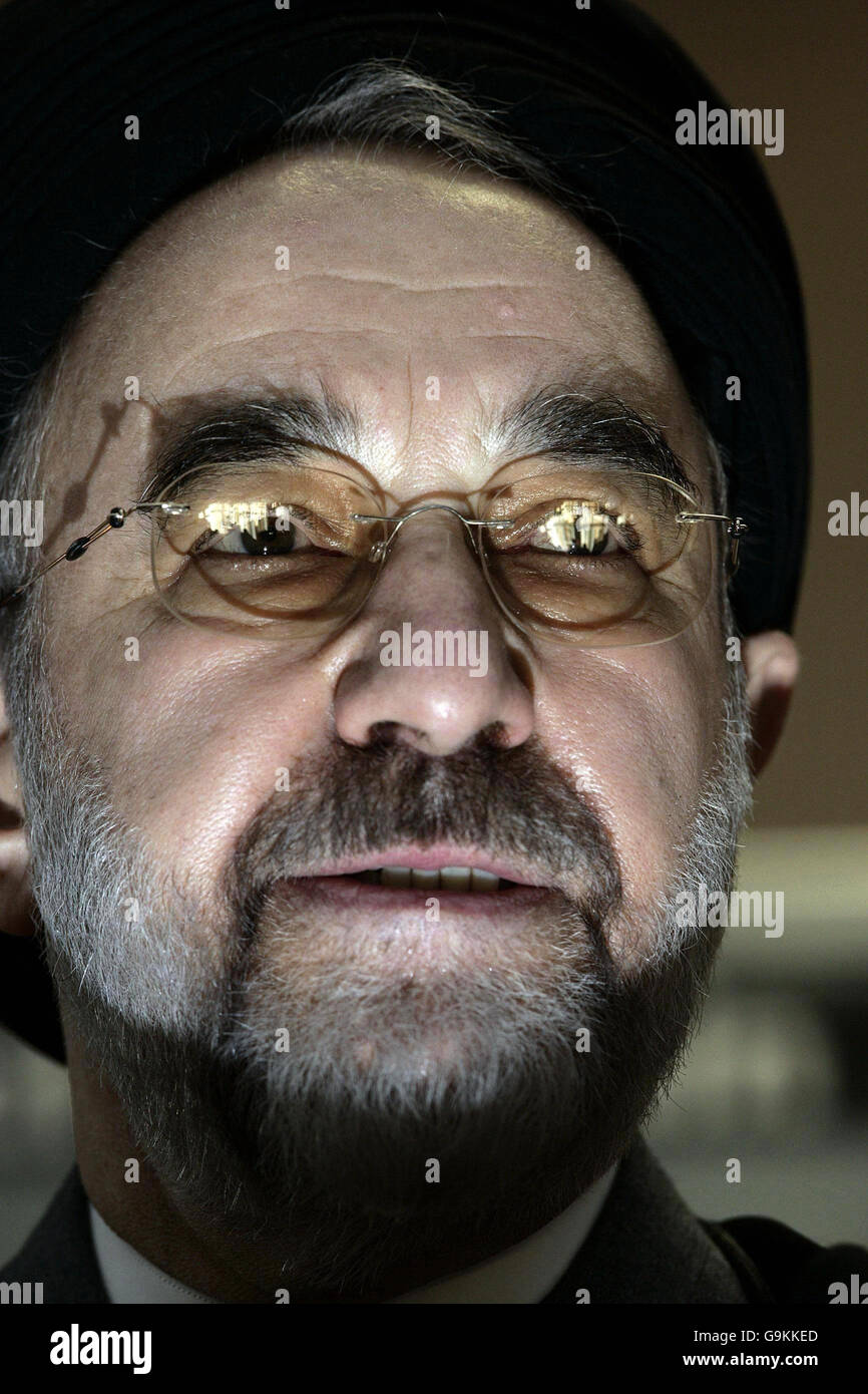 Former President of Iran Mohammad Khatami addresses British Muslims ...