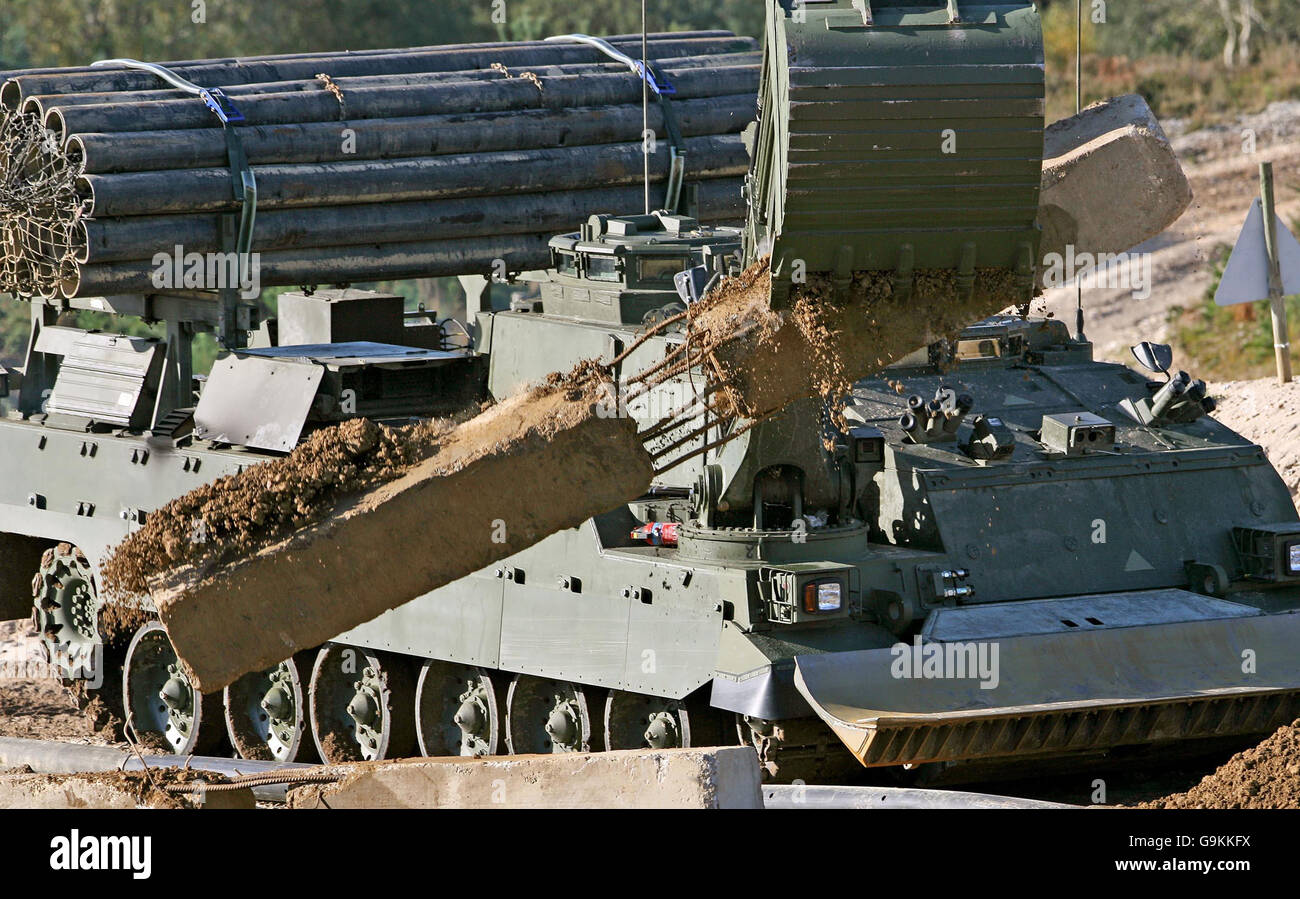 Army unveils battlefield vehicles Stock Photo - Alamy