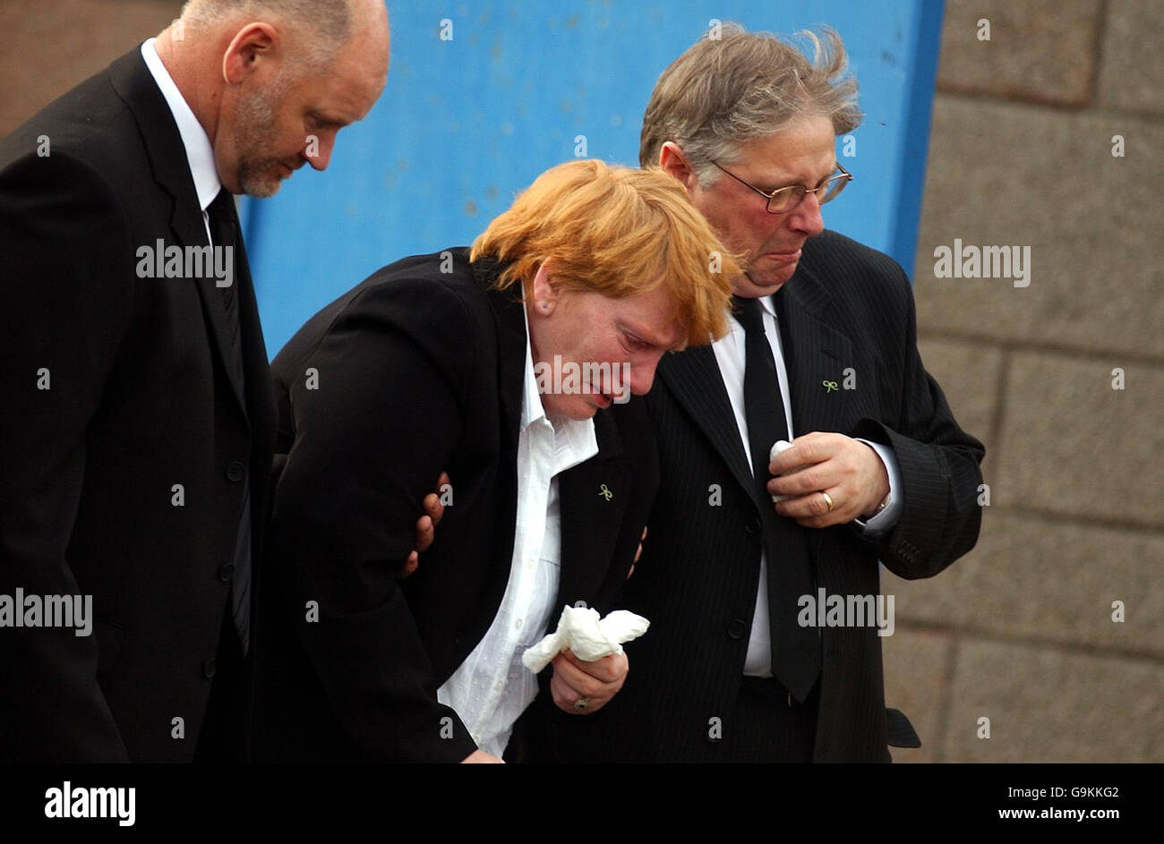 Liz and Ken Norris leave the funeral of their daughter Lisa at South ...