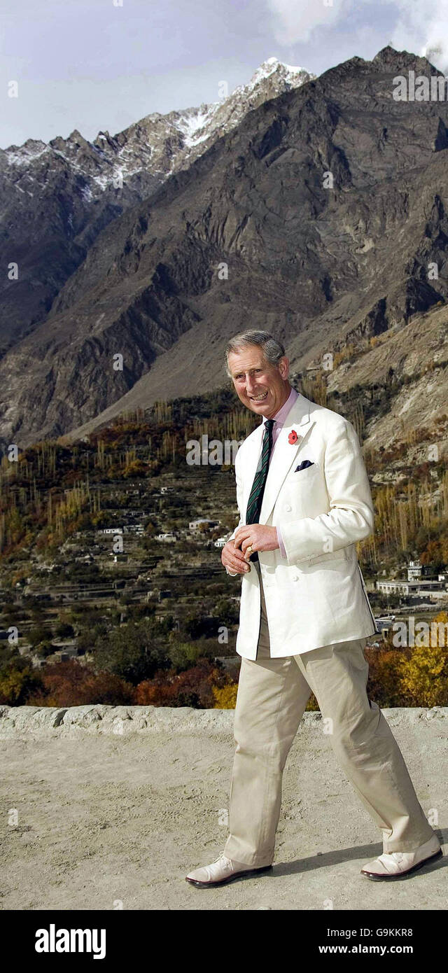 During walking tour of altit mountain village in northern pakistan hi ...