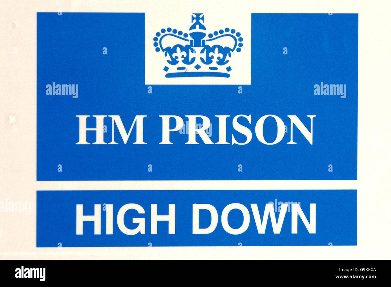 A general view of the high down prison in sutton hi-res stock ...