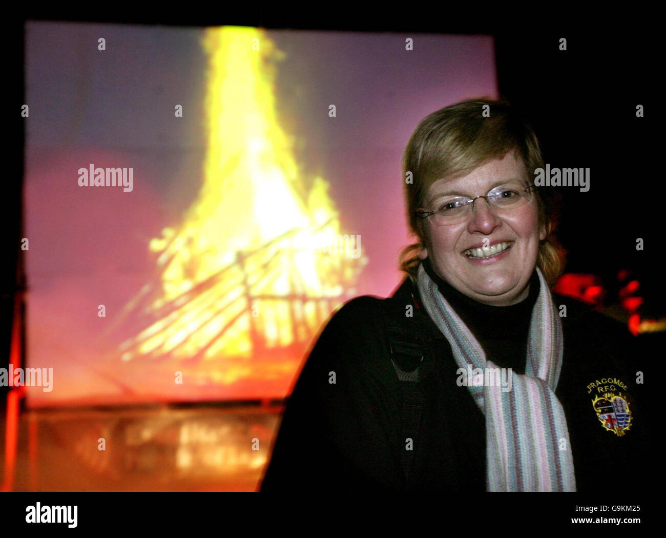 UK's First Virtual Bonfire Stock Photo - Alamy