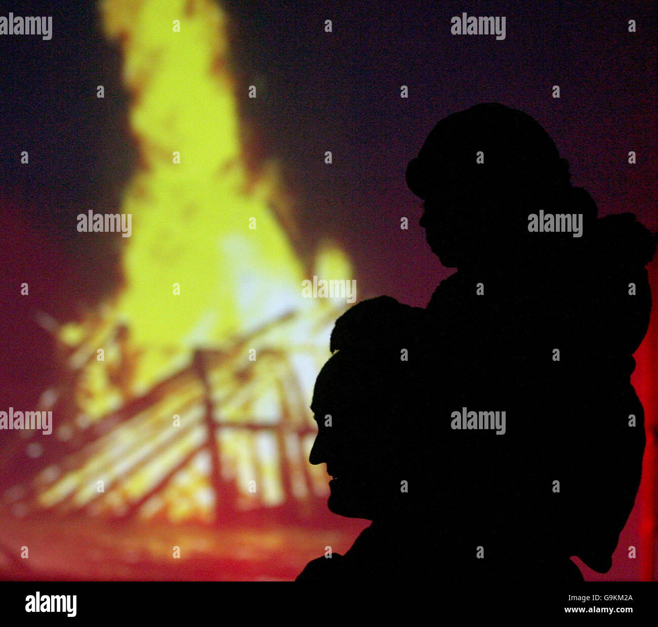 UK's First Virtual Bonfire Stock Photo - Alamy
