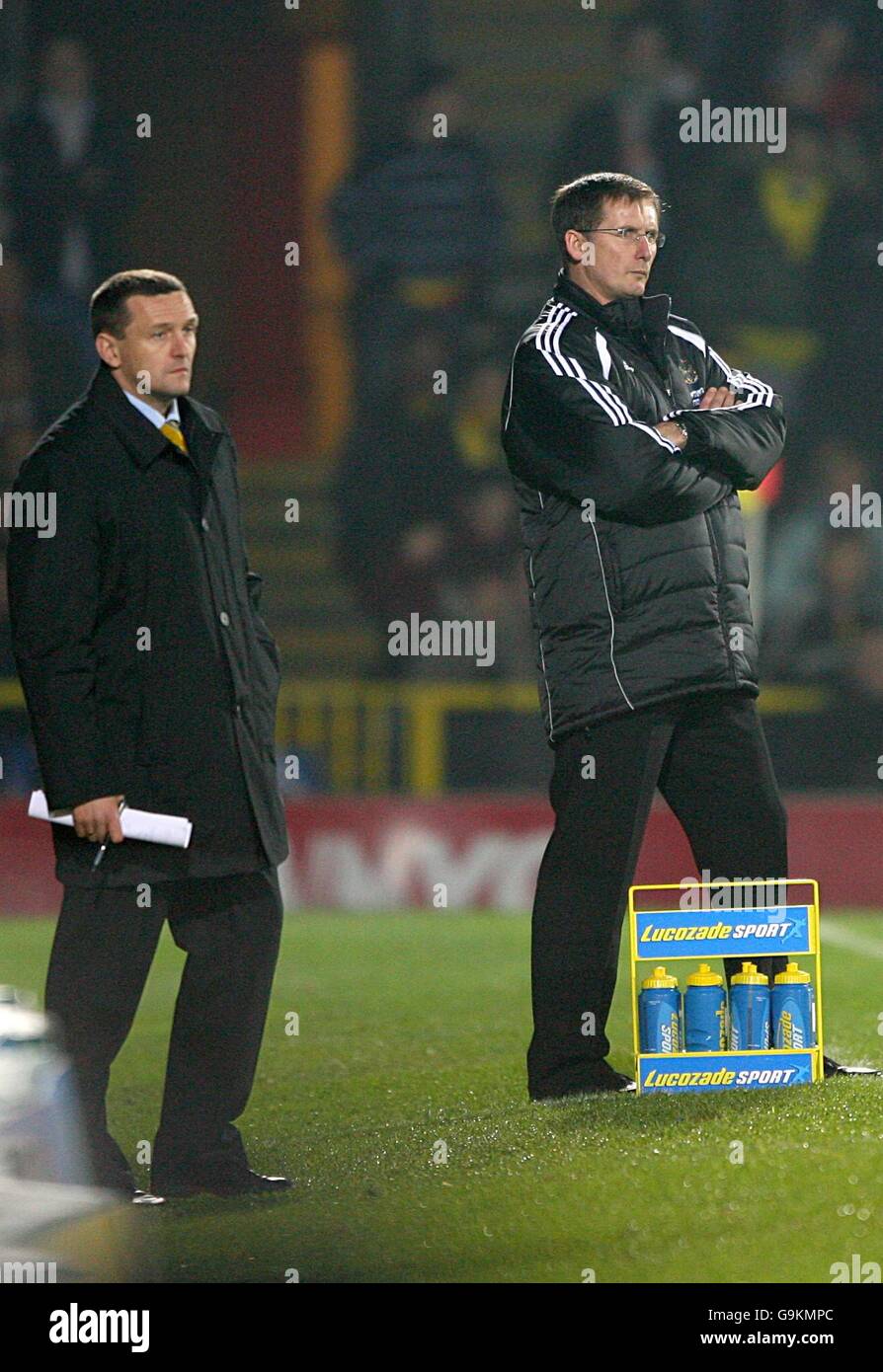 Newcastle united manager r and adrian boothroyd hi-res stock ...