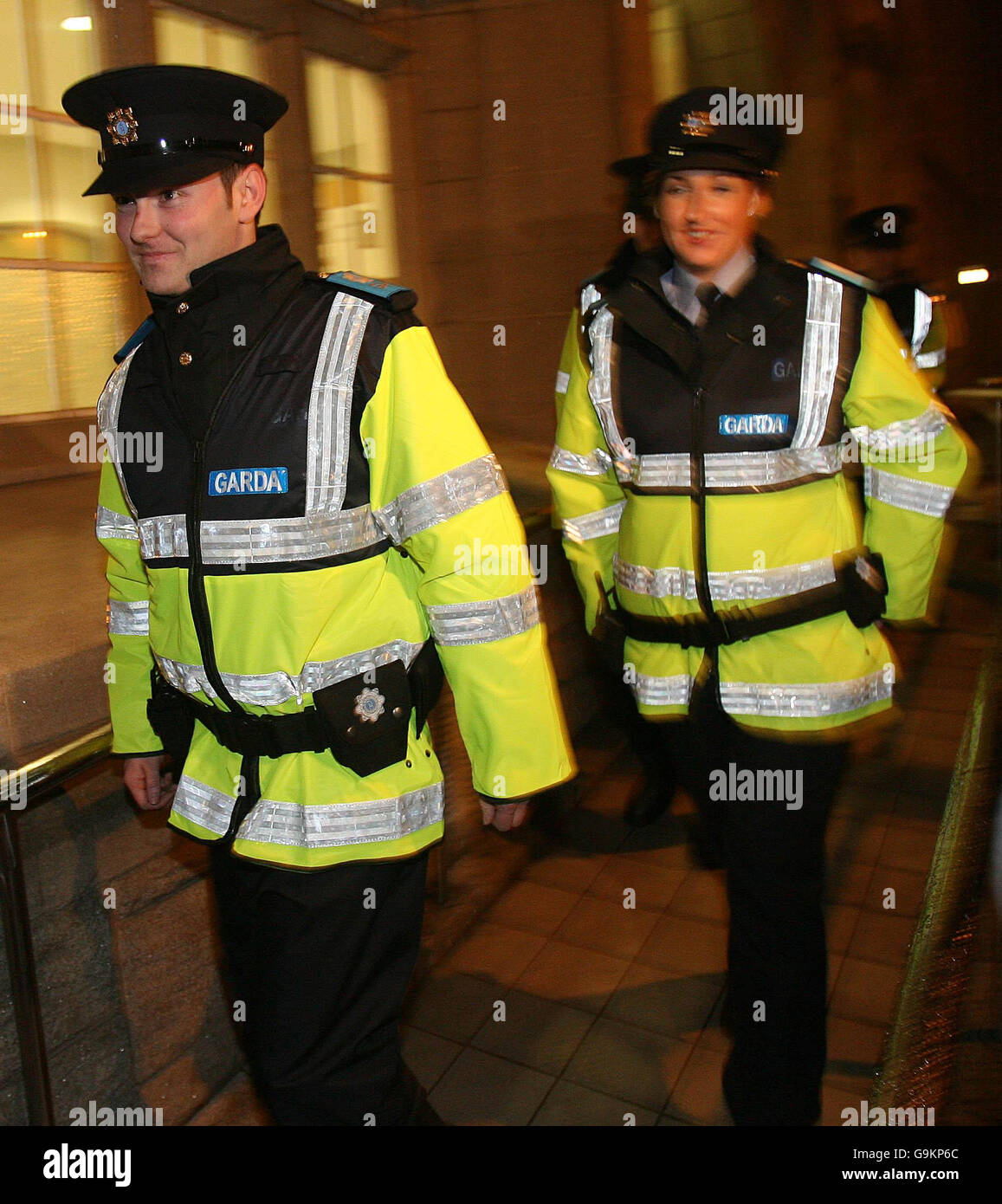 Garda reservists on patrol in Dublin Stock Photo - Alamy