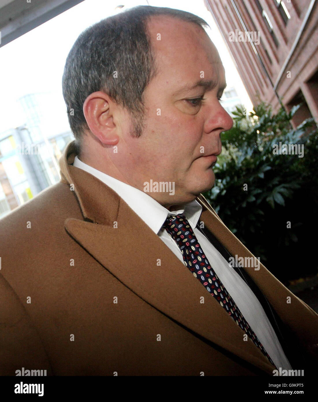 Andy Halstead arrives at an industrial tribunal in Nottingham Stock ...
