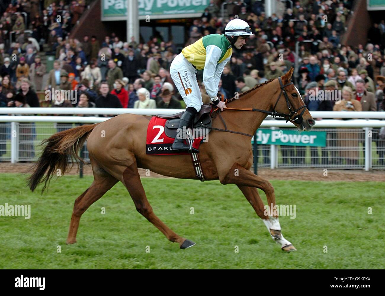 R Walsh rides Armaturk in the Beards Jewellers Cup Handicap Chase Stock ...
