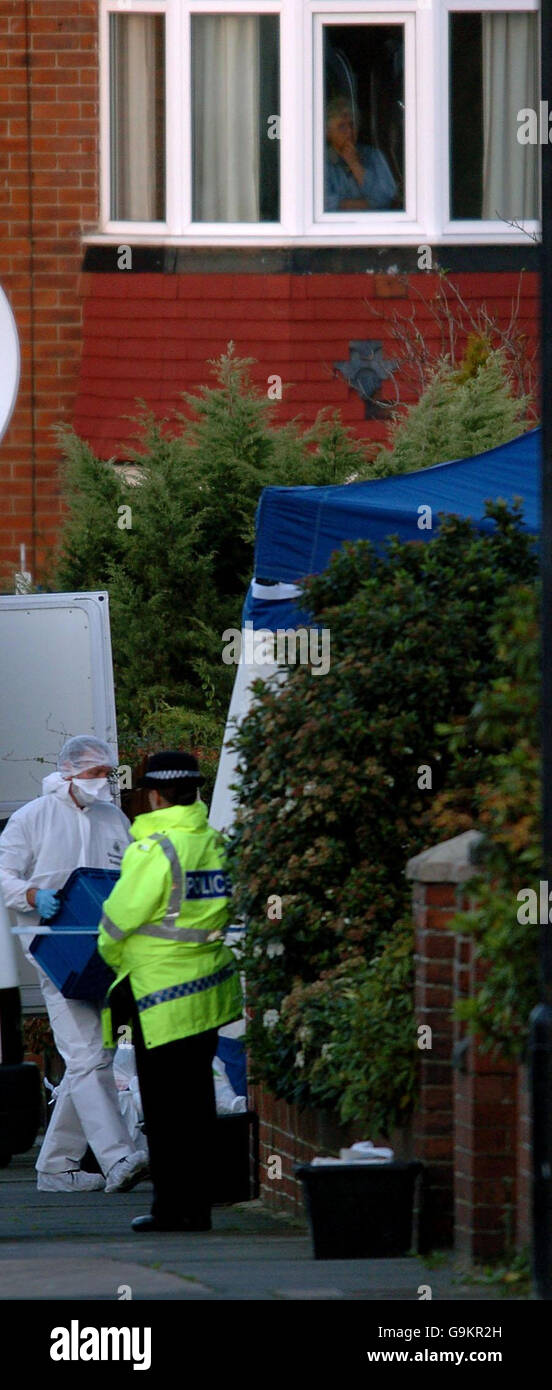 General view gv forensic officers police uniform investigation mang hi ...