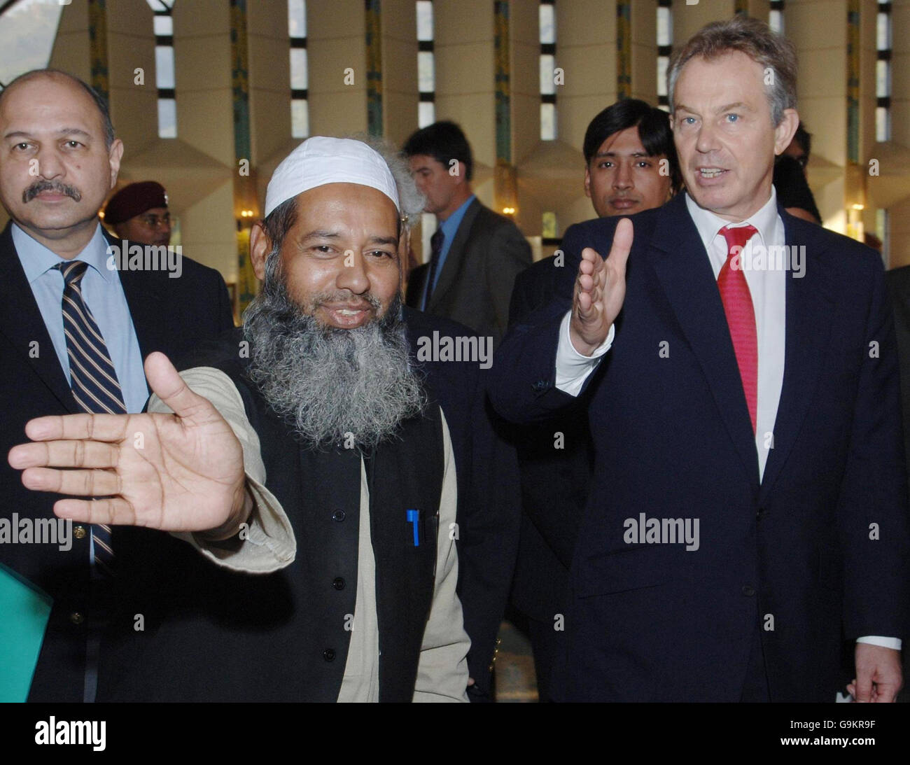 Britain's Prime Minister Tony Blair (right) meets Muslim leaders at the ...