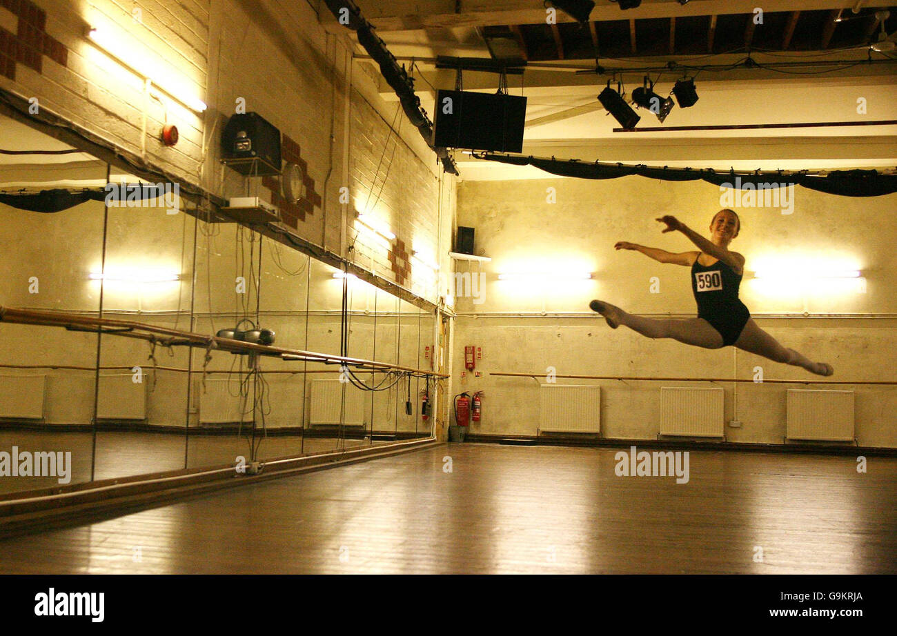 Young dancers audition for the London Children's Ballet's production of ...