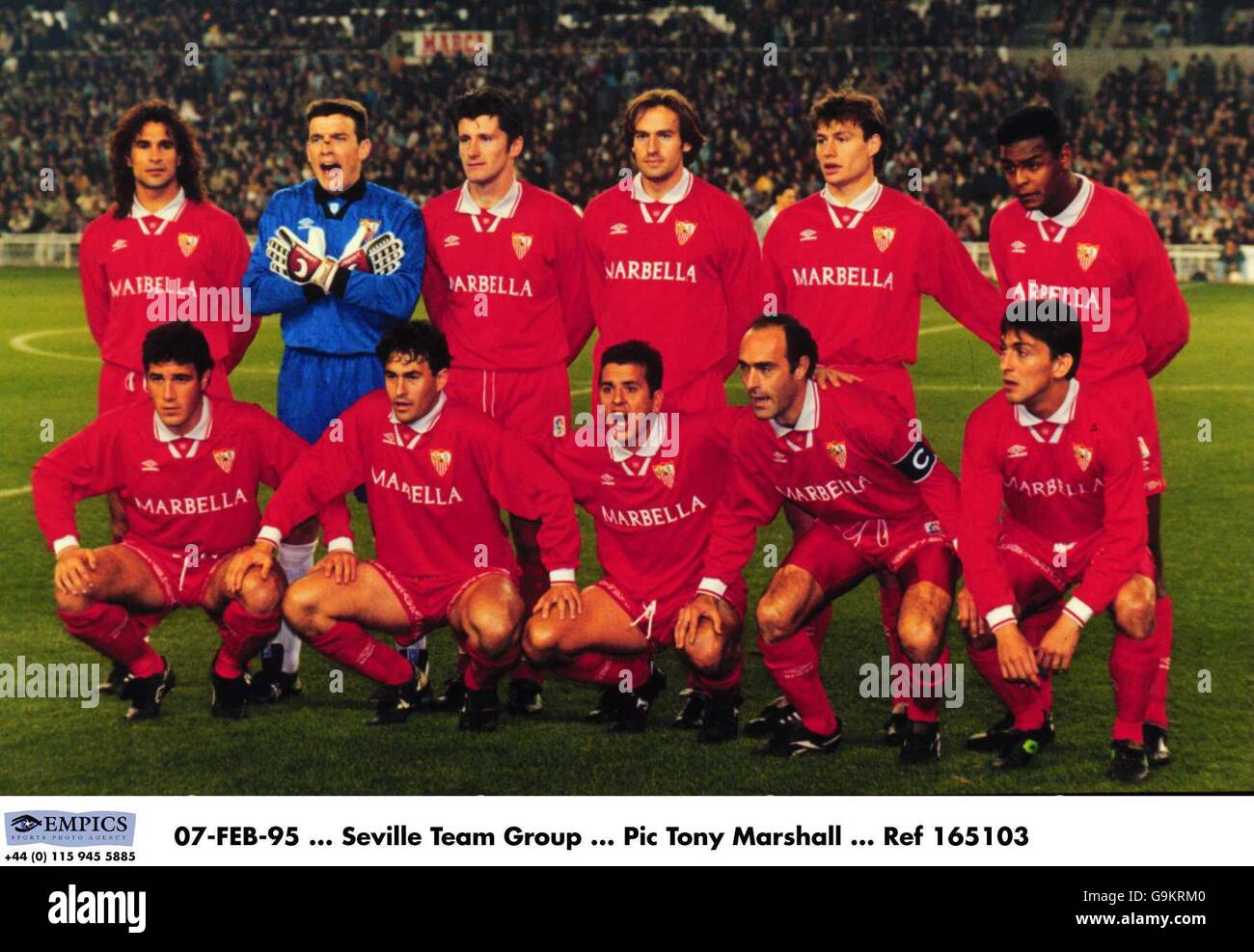 07 feb 95 sevilla team group hi-res stock photography and images - Alamy