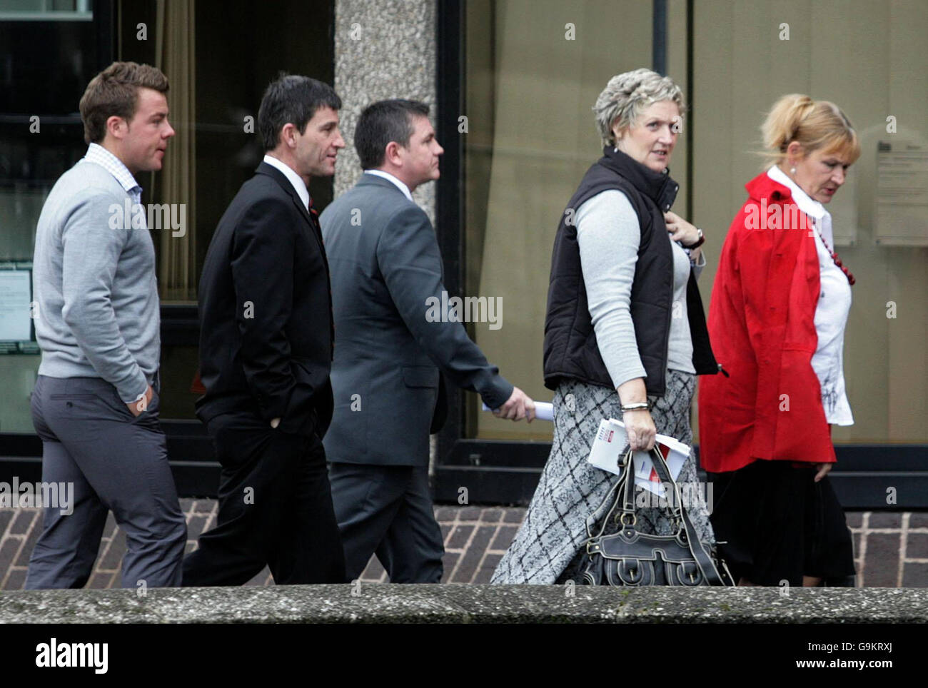 Attend the inquest into his death at oxford coroners court hi-res stock ...