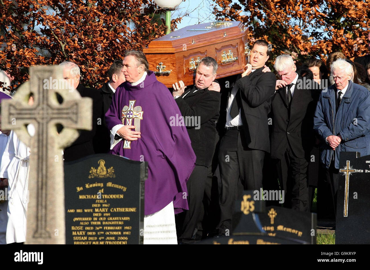 Thomas O'Hare funeral Stock Photo - Alamy