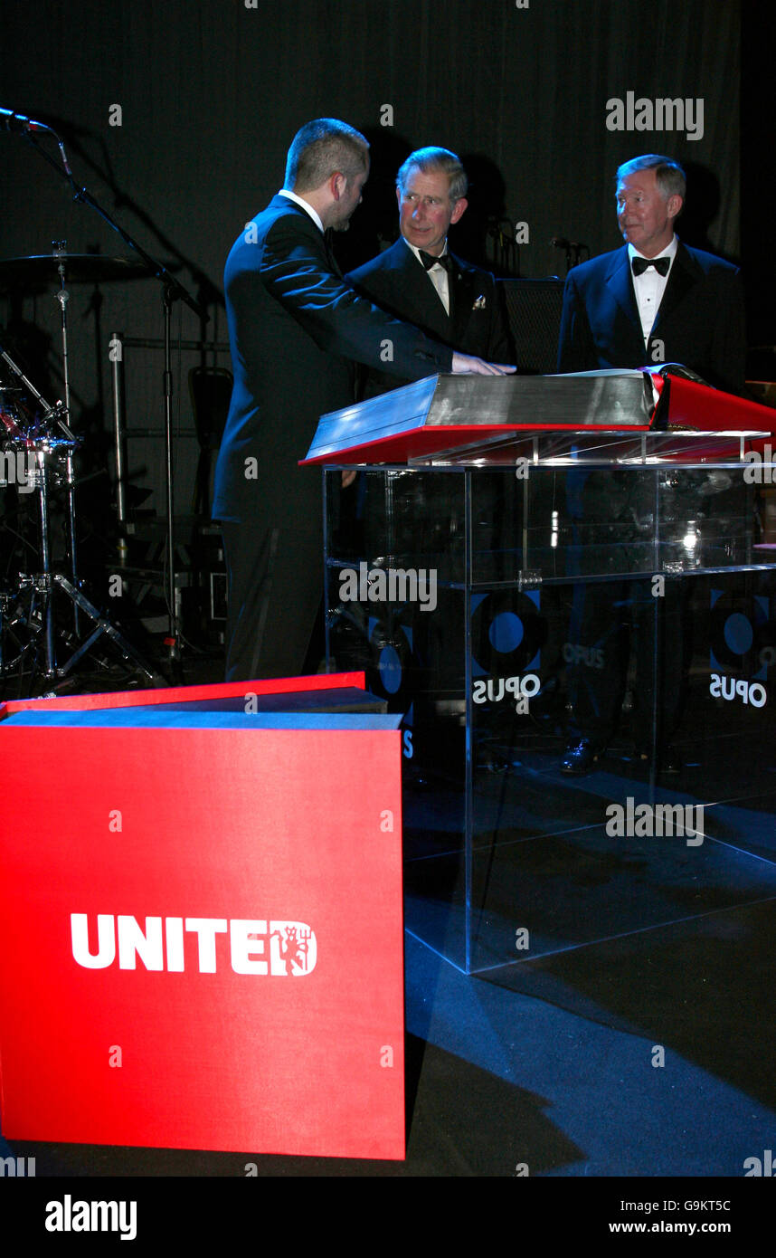 Prince Charles is joined on stage by Sir Alex Ferguson and Kraken Chief ...