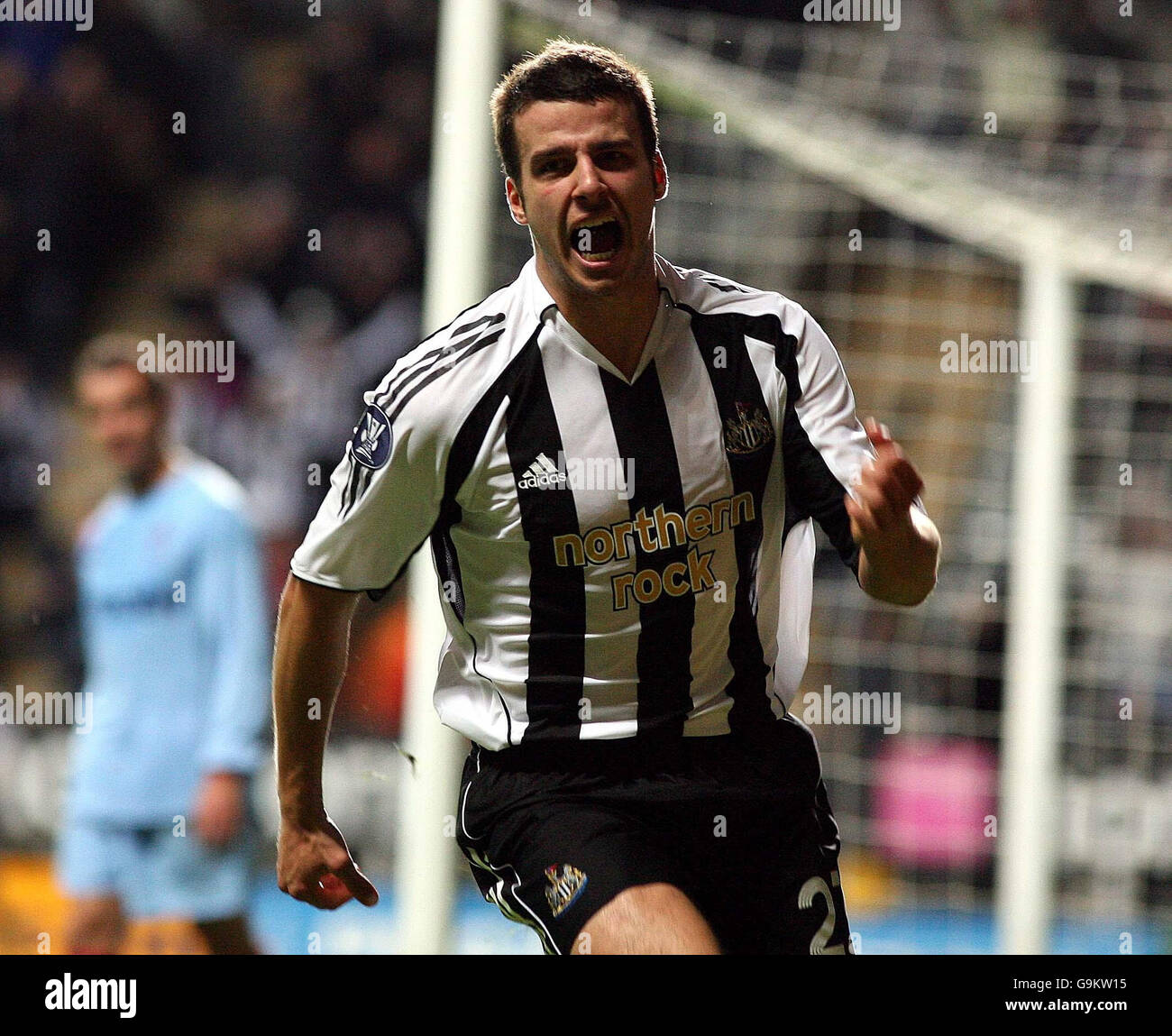 Newcastle United's Steven Taylor celebrates scoring the second goal ...