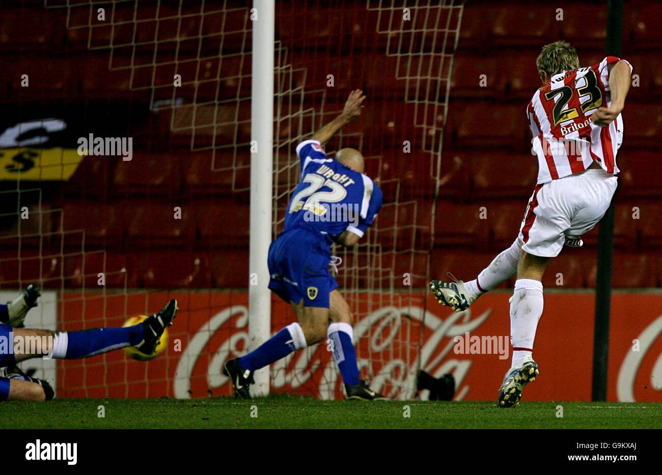 Stoke citys liam lawrence scores hi-res stock photography and images ...