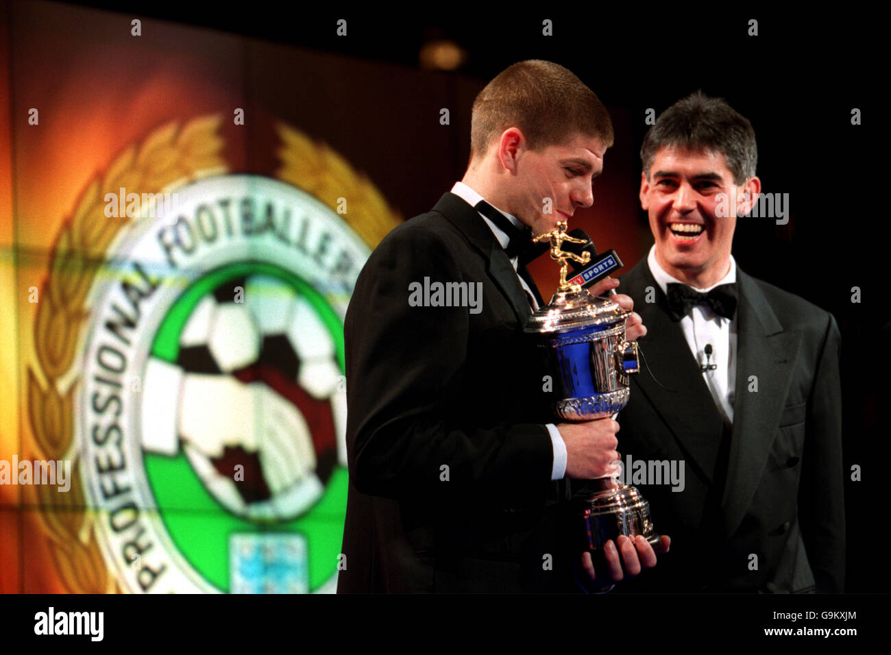 Soccer - PFA Player of the Year Awards. Sky Sports presenter Paul ...