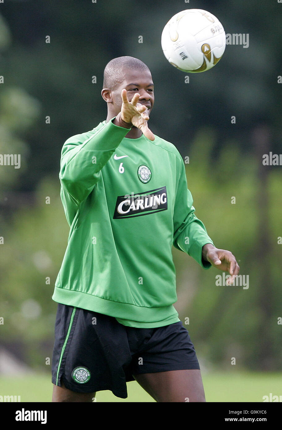 Celtic football training at barrowfield hi-res stock photography and ...