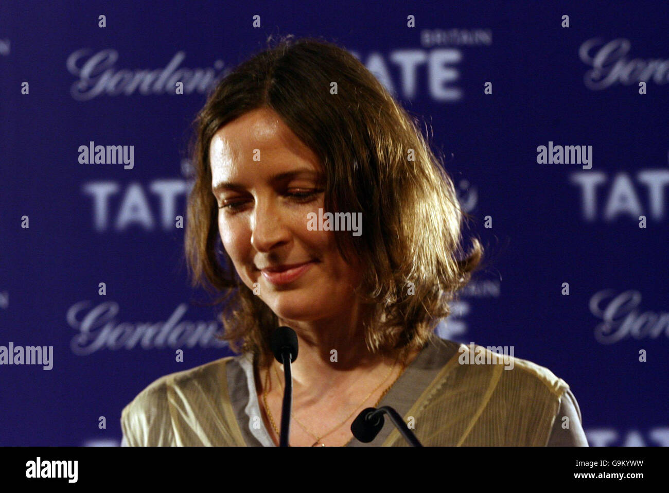 Painter Tomma Abts receives the Turner Prize, at Tate Britain in ...