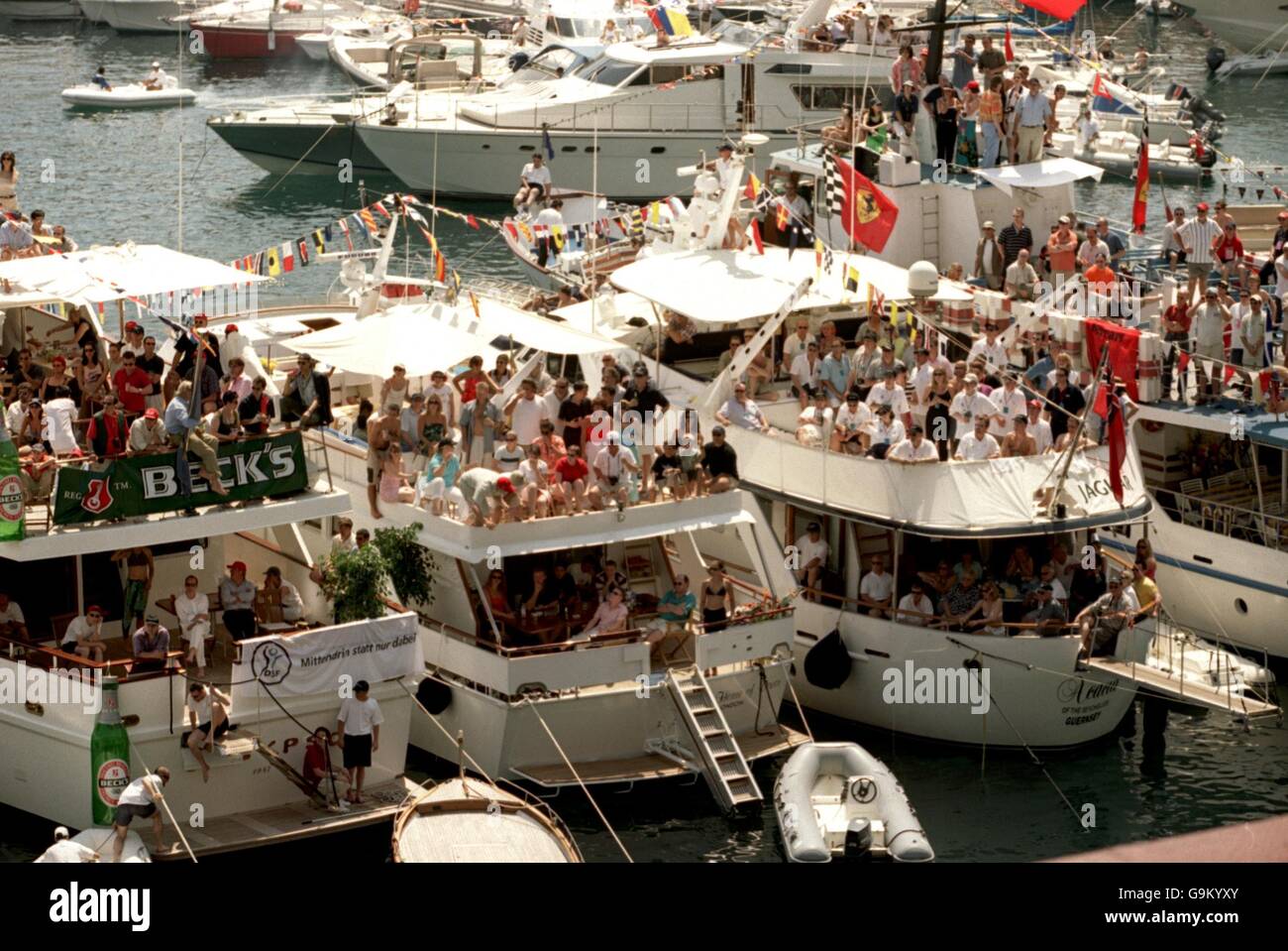 Formula One Motor Racing - Monaco Grand Prix - Race. Huge crowds watch ...