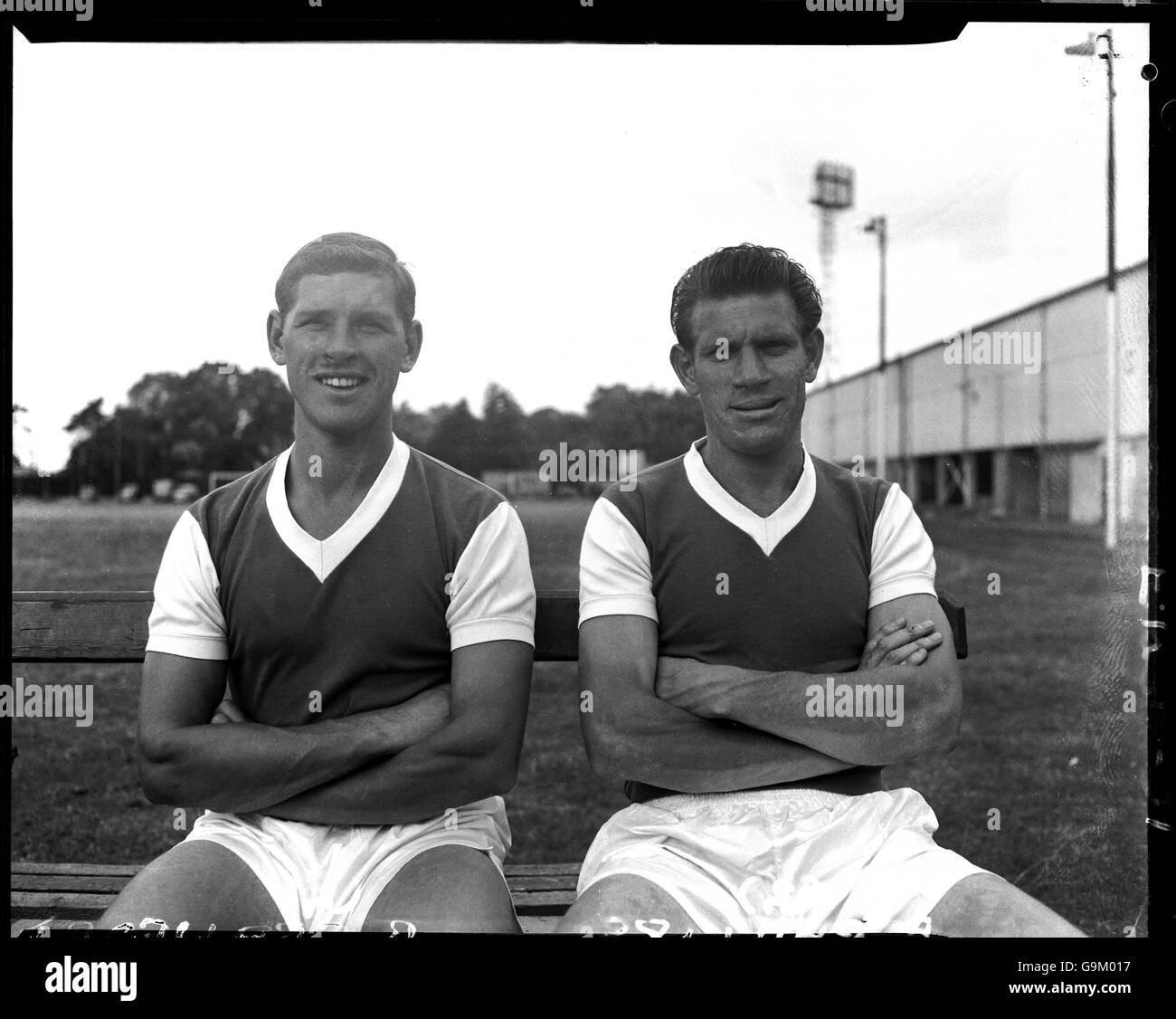 (L-R) Ray Crawford and Ted Phillips, Ipswich Town Stock Photo - Alamy