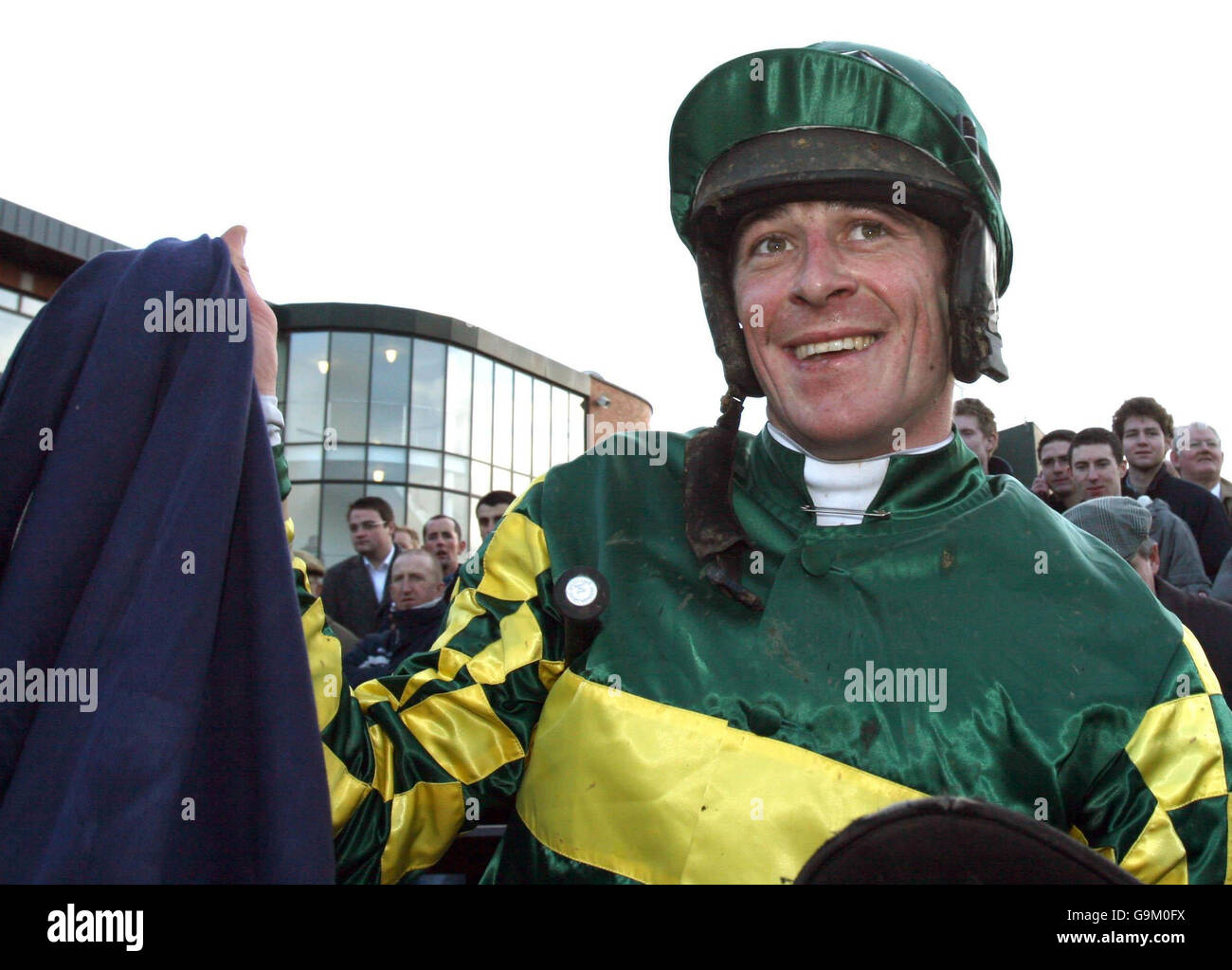 Davy Russell after his victory with Cailin Alainn in the Ballymore ...