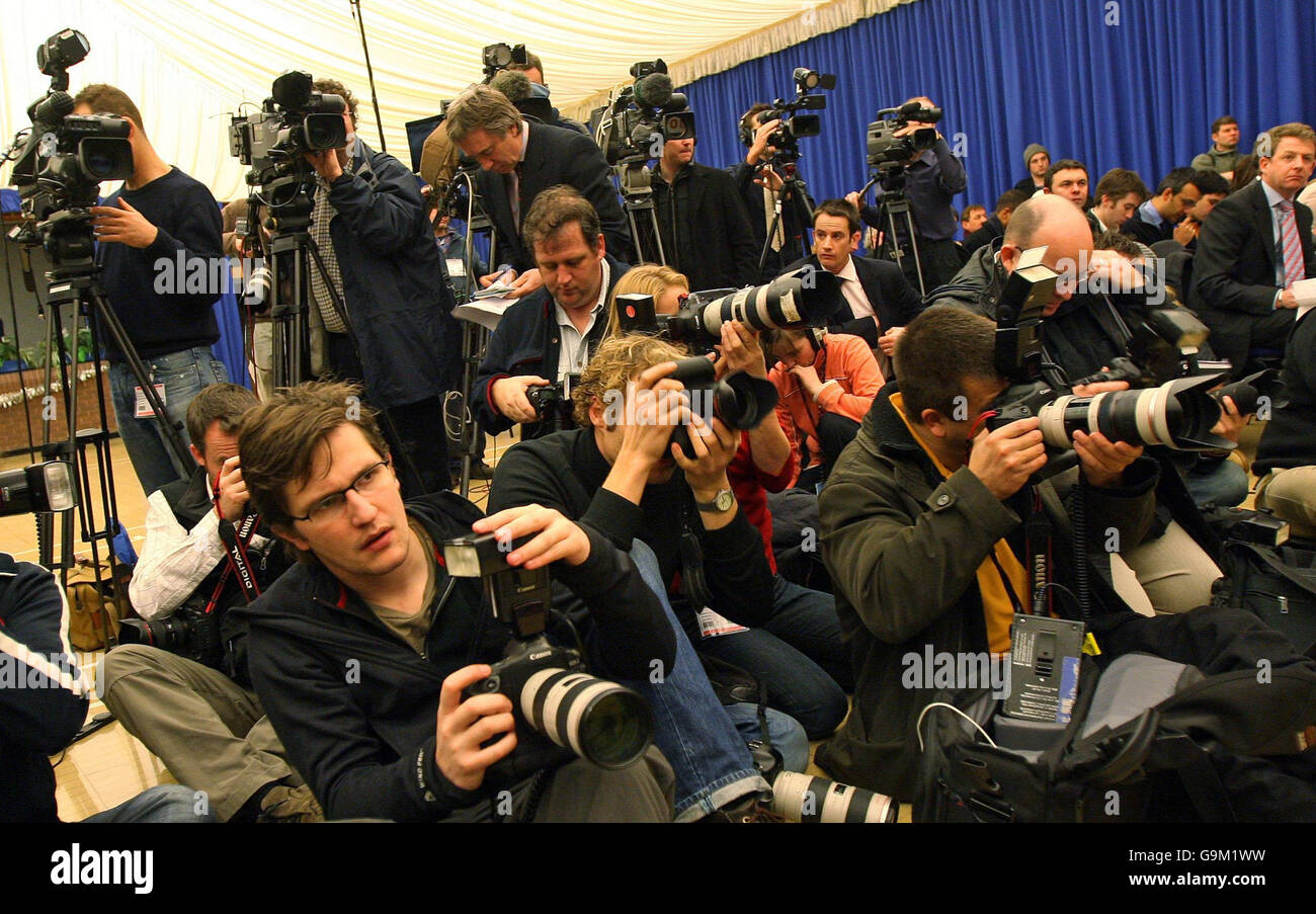 Media at the press conference given by Suffolk Police Detective Chief ...