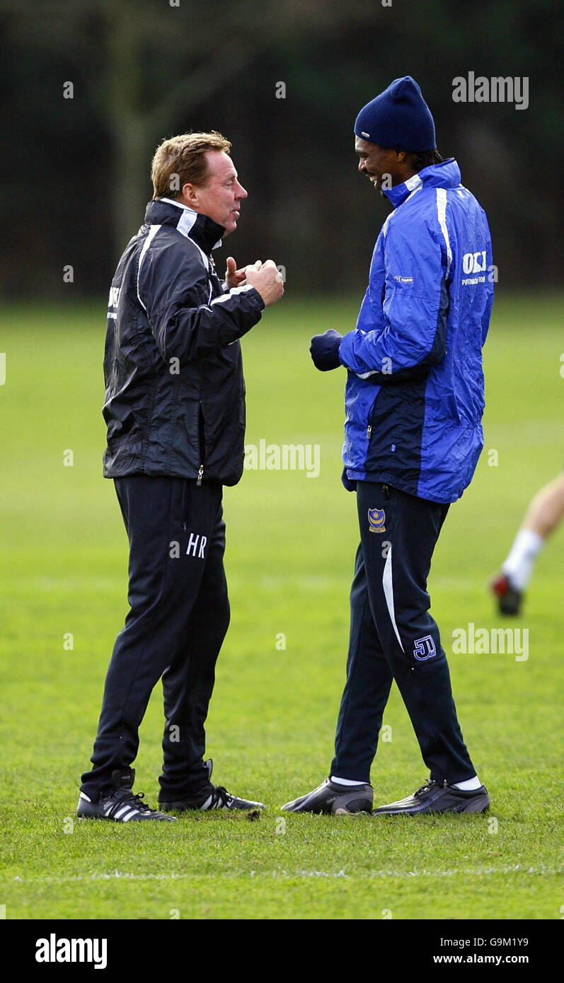 Soccer - Portsmouth training session - Southampton. Portsmouth manager ...