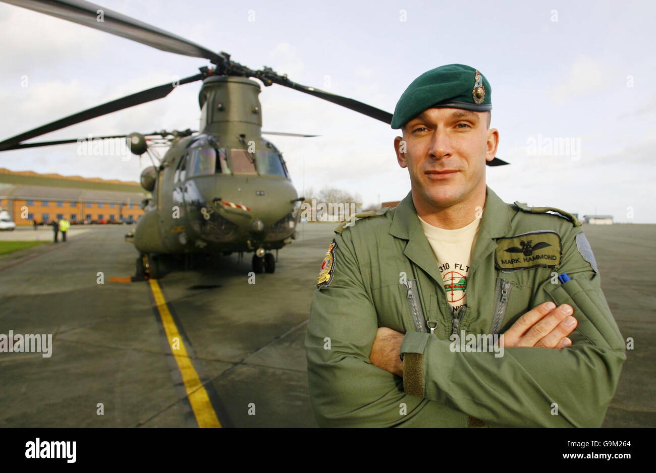 Major Mark Hammond of the Royal Marines at RAF Odiham, Hampshire who ...