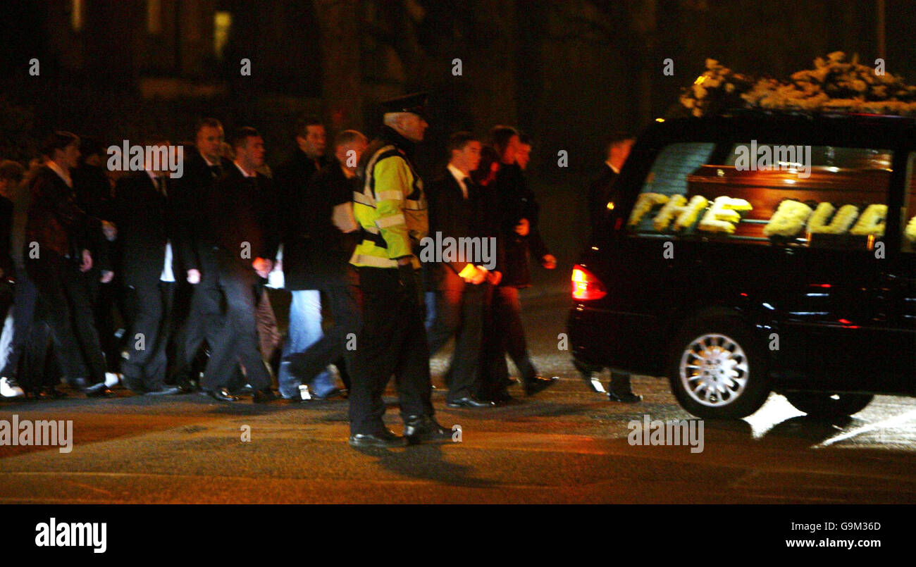 The funeral cortege of murdered Irish drugs lord Martin 'Marlo' Hyland ...