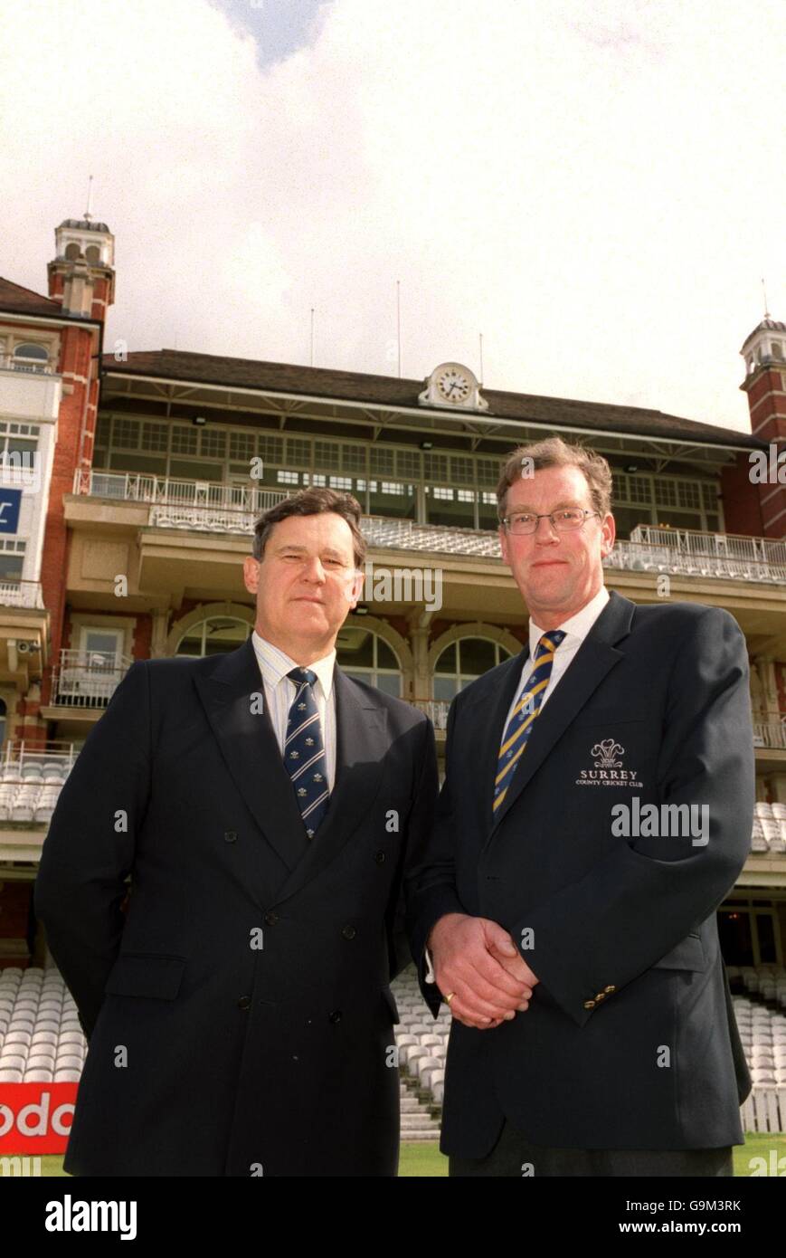 L r surrey ccc chairman mike soper chief executive paul sheldon hi-res ...
