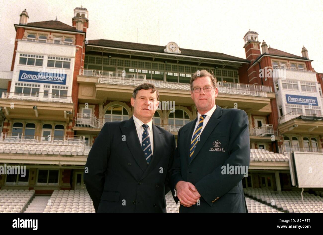 L r surrey ccc chairman mike soper chief executive paul sheldon hi-res ...
