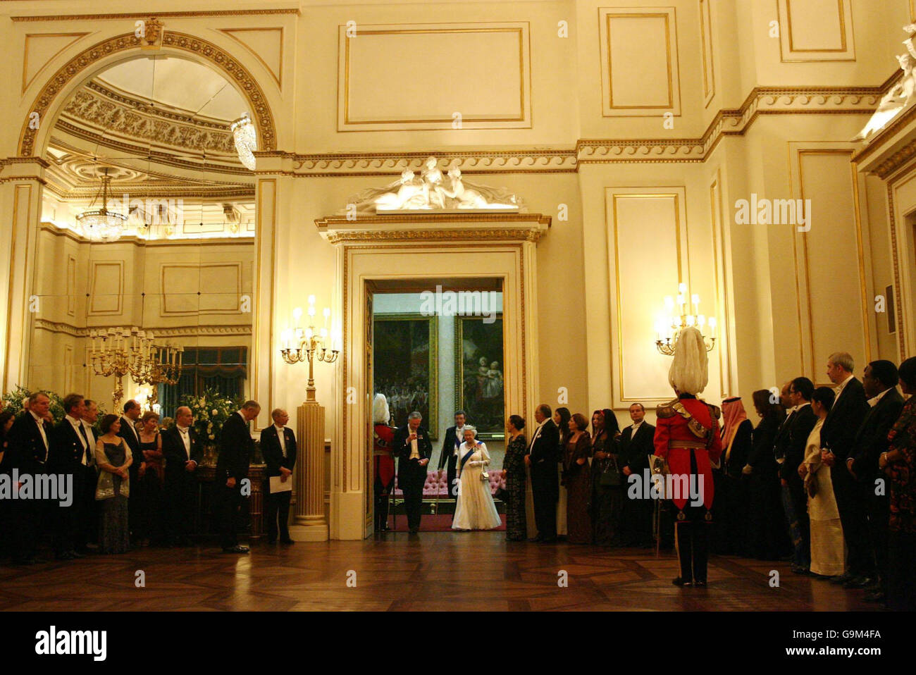 Buckingham palace reception members diplomatic corps hi-res stock ...