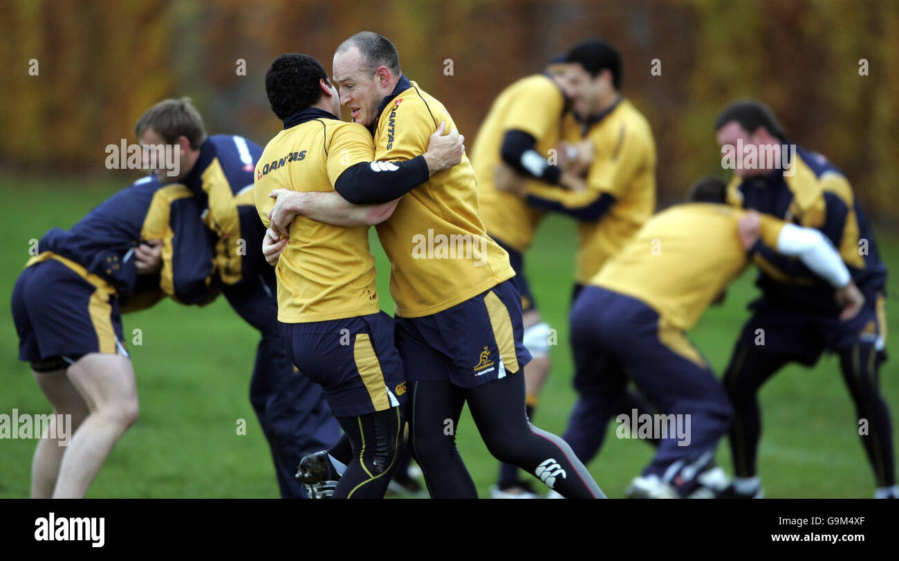 Rugby Union - Australia training session -Edinburgh Stock Photo - Alamy